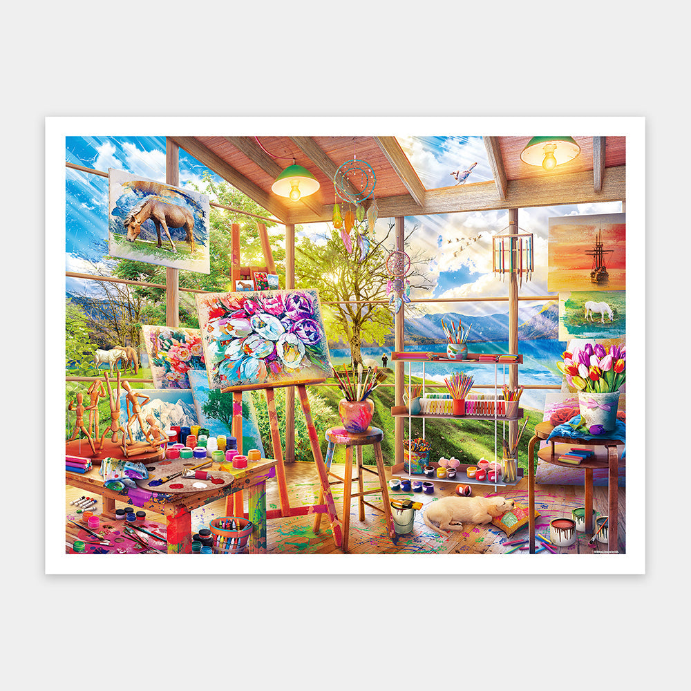 Artists Studio - 1200 Piece Jigsaw Puzzle | Pintoo – Showcase Puzzles